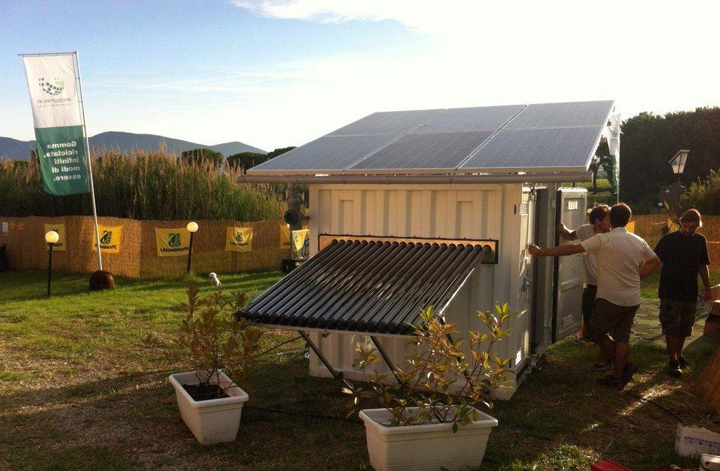 Off Grid Box Provides Solar Energy and Clean Water