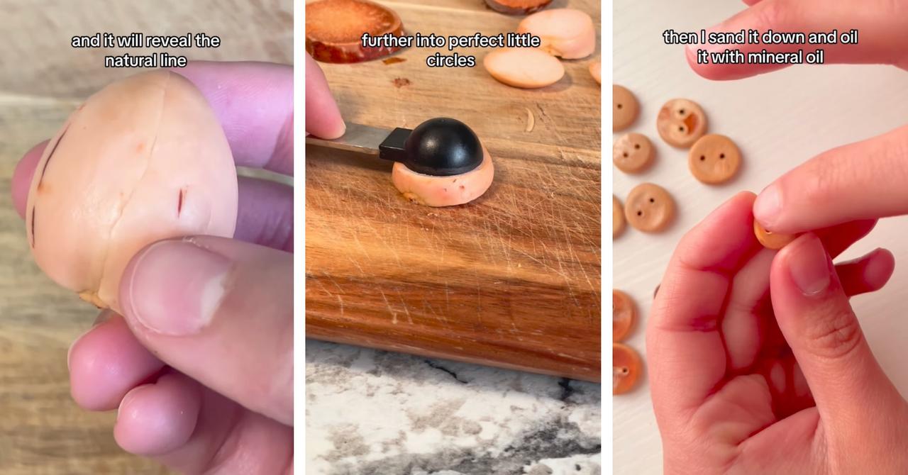 Turn Avocado Pits Into Buttons With This DIY Tip