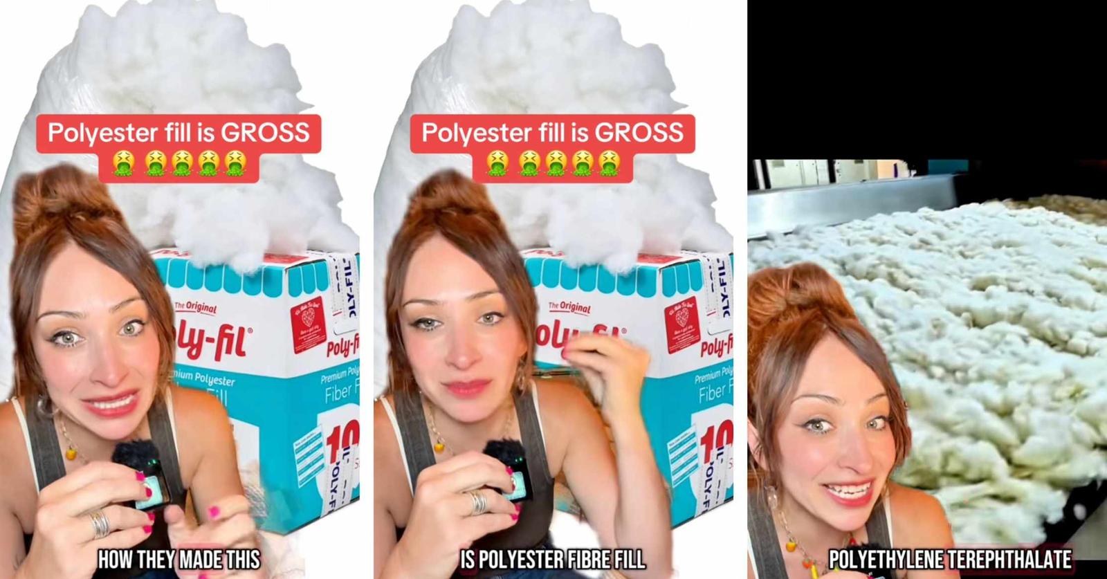 TikTok User Shares Toxic Info About Polyester Fiber Fill