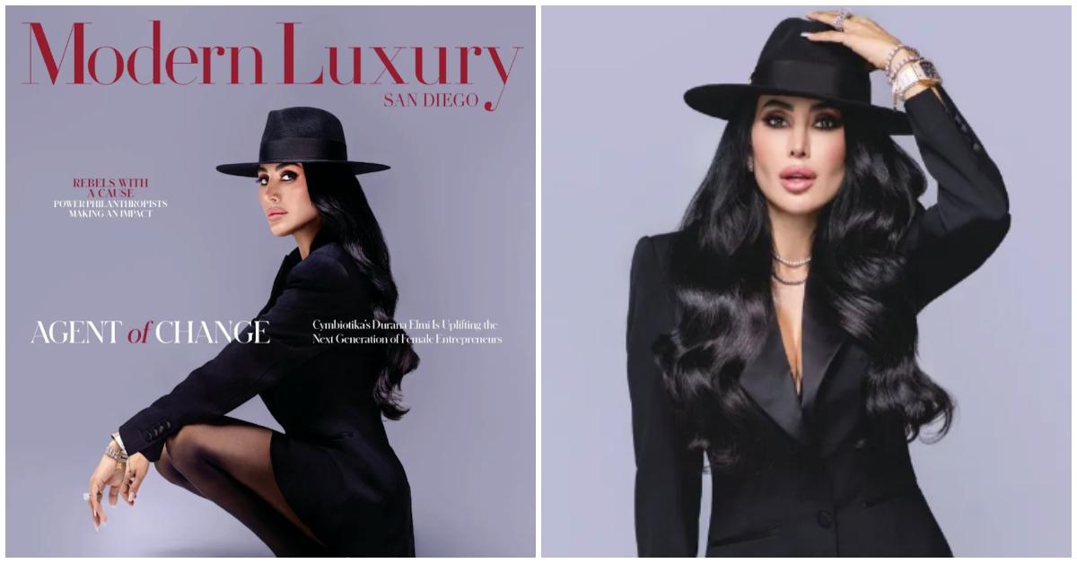 Cymbiotika Founder Durana Elmi on Cover of 'Modern Luxury San Diego'