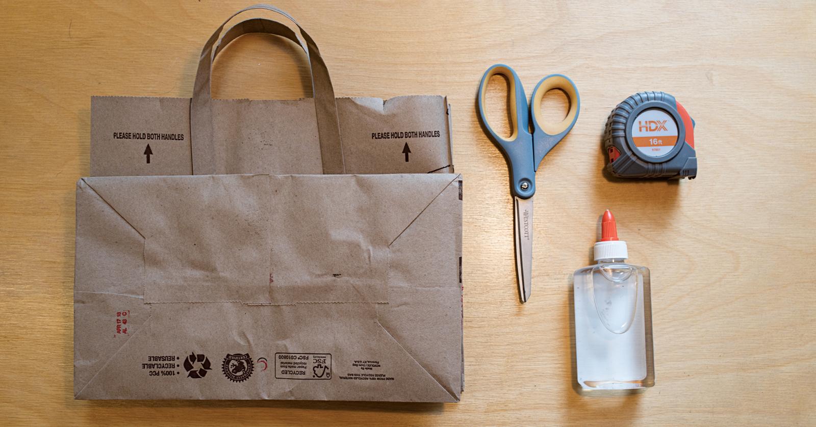 How to DIY an Upcycled Basket With Old Paper Bags