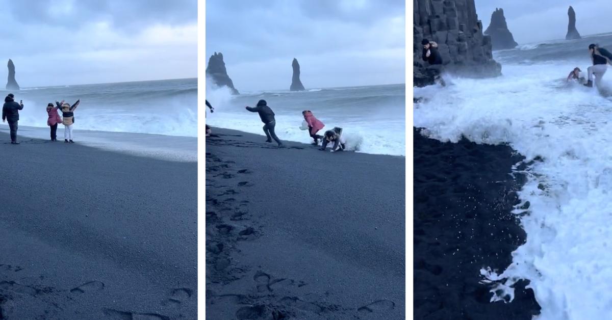 Sneaker Waves Overcome Tourists in Dangerous Icelandic Beach