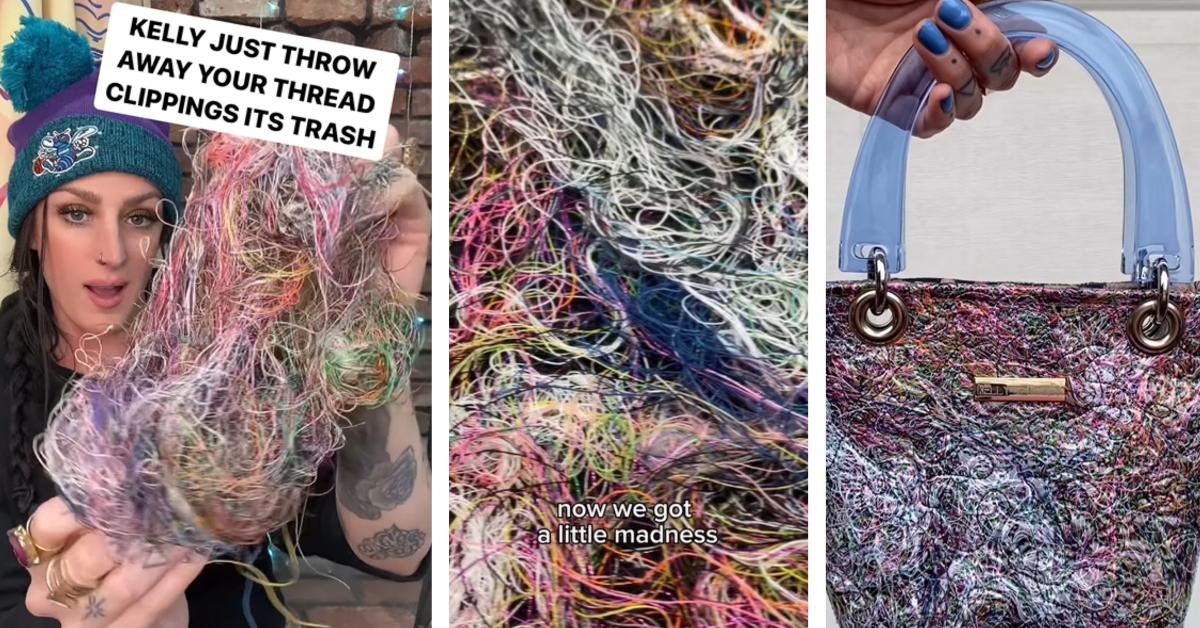 Project Runway's Kelly Dempsey Is Upcycling Thread Clippings Into Bags
