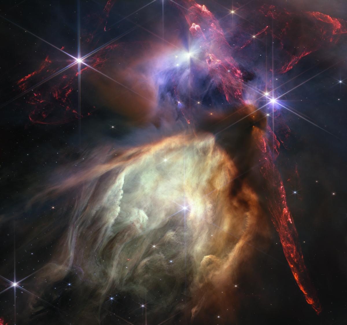 What Appears in the James Webb Telescope Birth of a Star Image?
