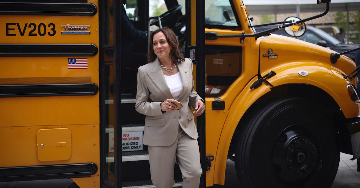 Kamala Harris Introduces New Electric School Buses to Schools Nationwide