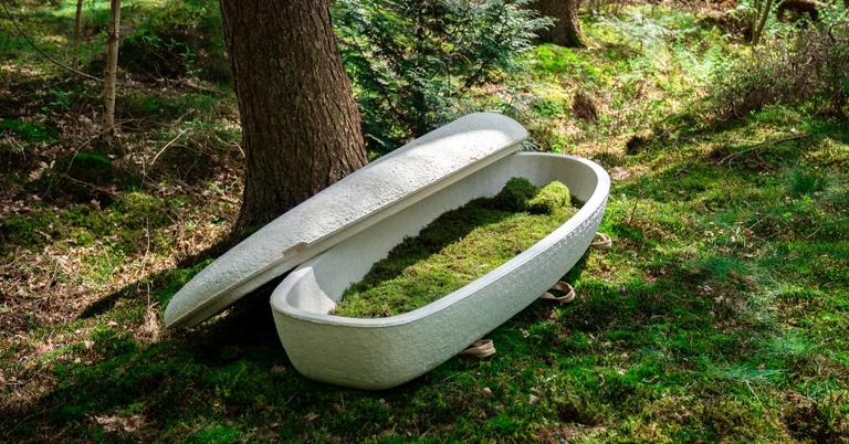Biodegradable Coffin by Loop Biotech Benefits Nature