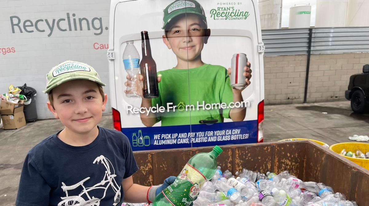 Ryan's Recycling Has Recycled 1.6 Million Bottles, With 12-Year-Old CEO