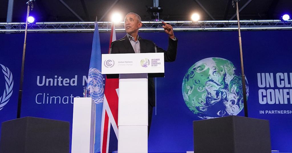 Obama's Speech at COP26 in Glasgow Addresses Climate Change and Action